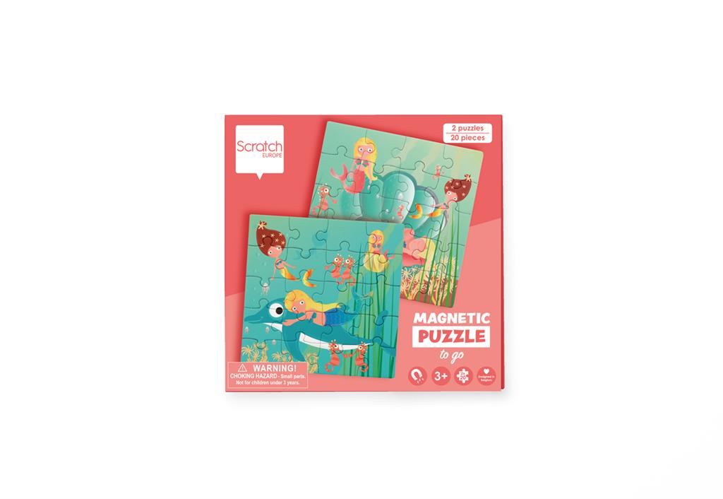 Scratch - Pack de 2 puzzles magnétiques - Thème sirène | La Cabane des ...