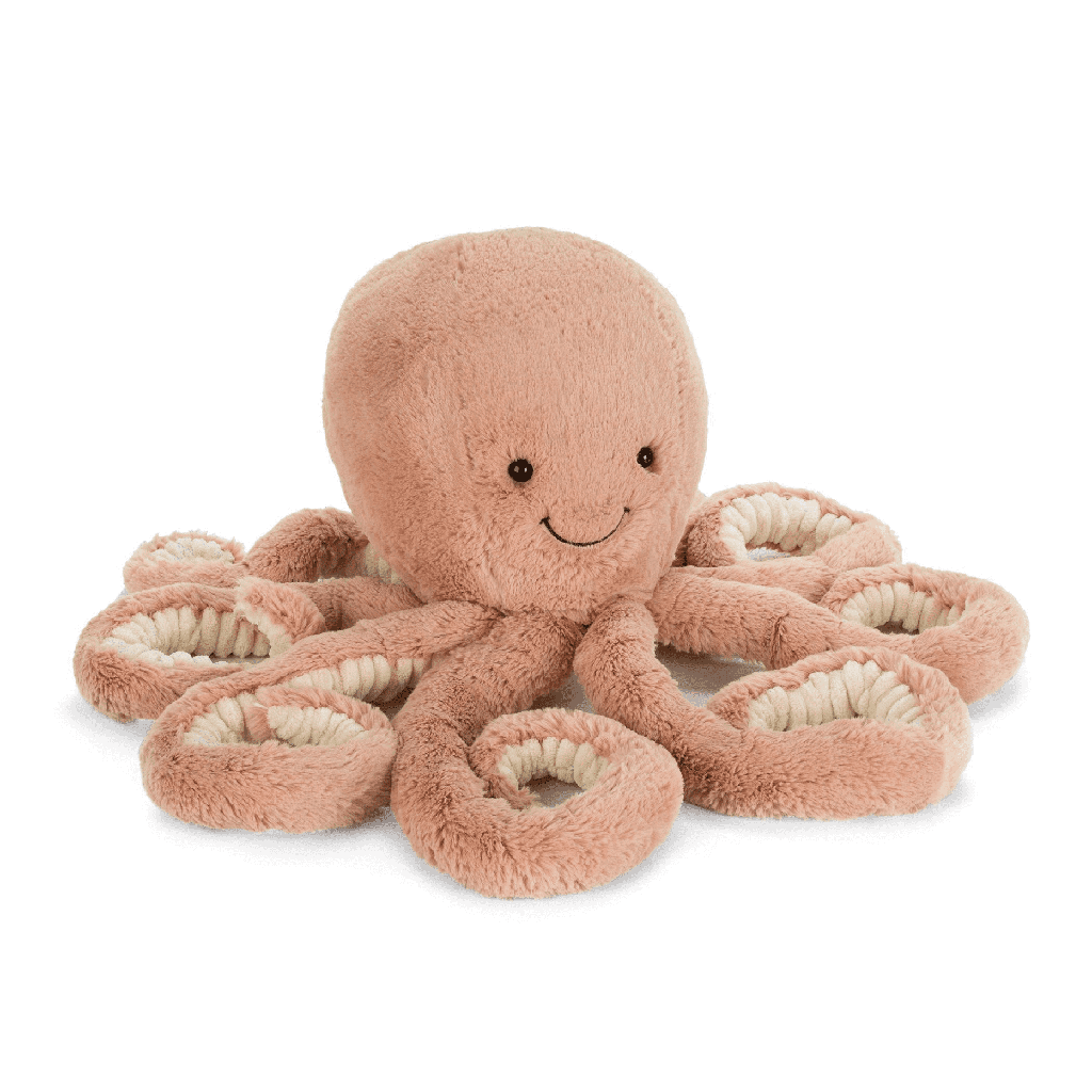 Jellycat - Odell Octopus - Really Big - Rose | La Cabane des Lutins