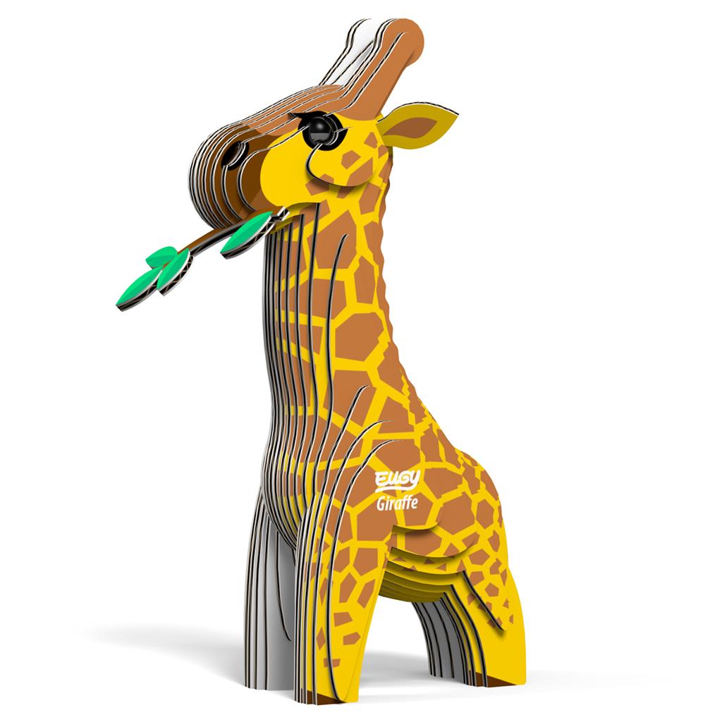 Eugy - Animal en 3D à monter soi-même - carton biodégradable - Girafe ...
